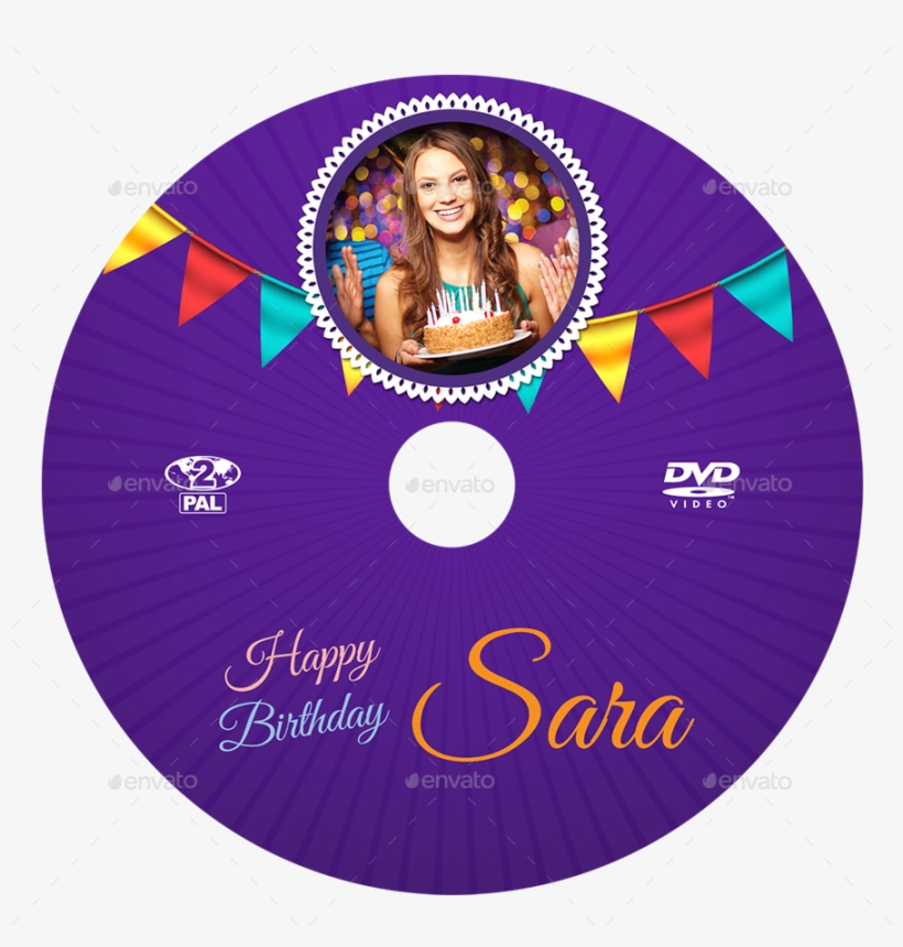 Birthday Cd Label Template - Circle - Free Transparent PNG Download ...