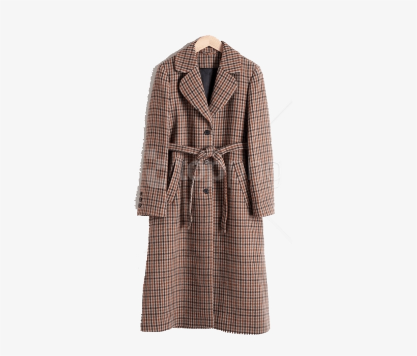 Free Png Coat Png - Wool Belted Coat Brown - Free Transparent PNG ...