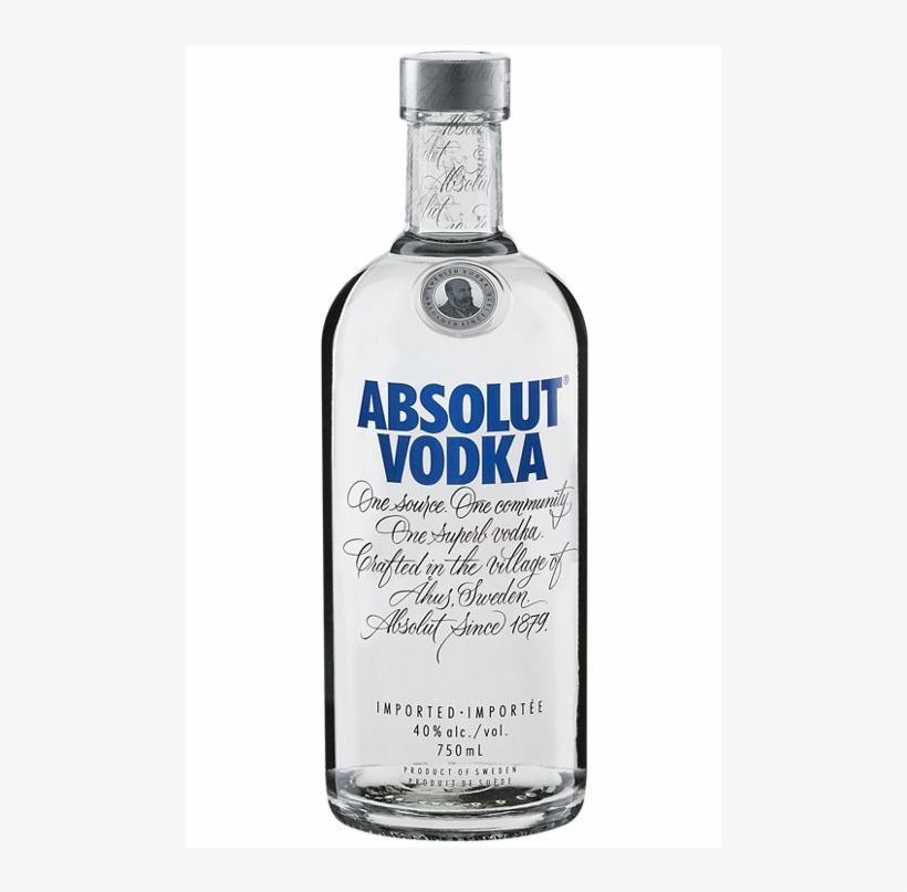 Absolut Vodka, 750 Ml - Absolut Vodka - Free Transparent PNG Download ...
