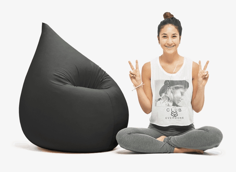 Beanbag Elly Black - Groene Zitzak - Free Transparent PNG Download - PNGkey