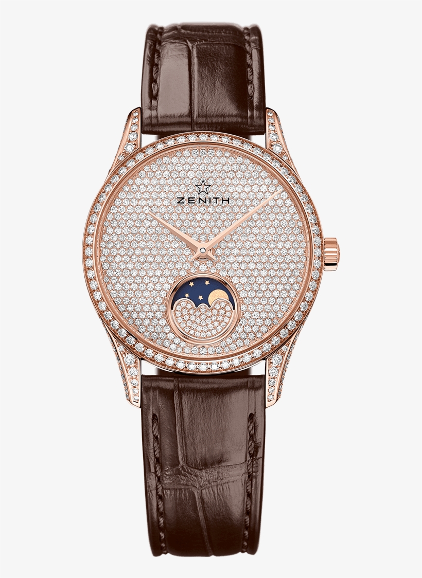 Elite Lady Moonphase - Zenith Lady Moonphase - Free Transparent PNG Download - PNGkey