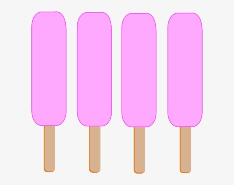 Popsicle Clipart Popscicle - Pink Popsicle Png - Free Transparent PNG ...