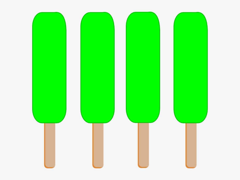 Green Single Popsicle Clipart - Free Transparent PNG Download - PNGkey
