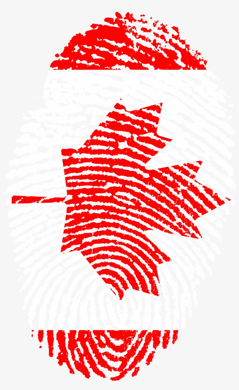Canada Flag Fingerprint Country 653057 - Canadian Identity Finger Print ...