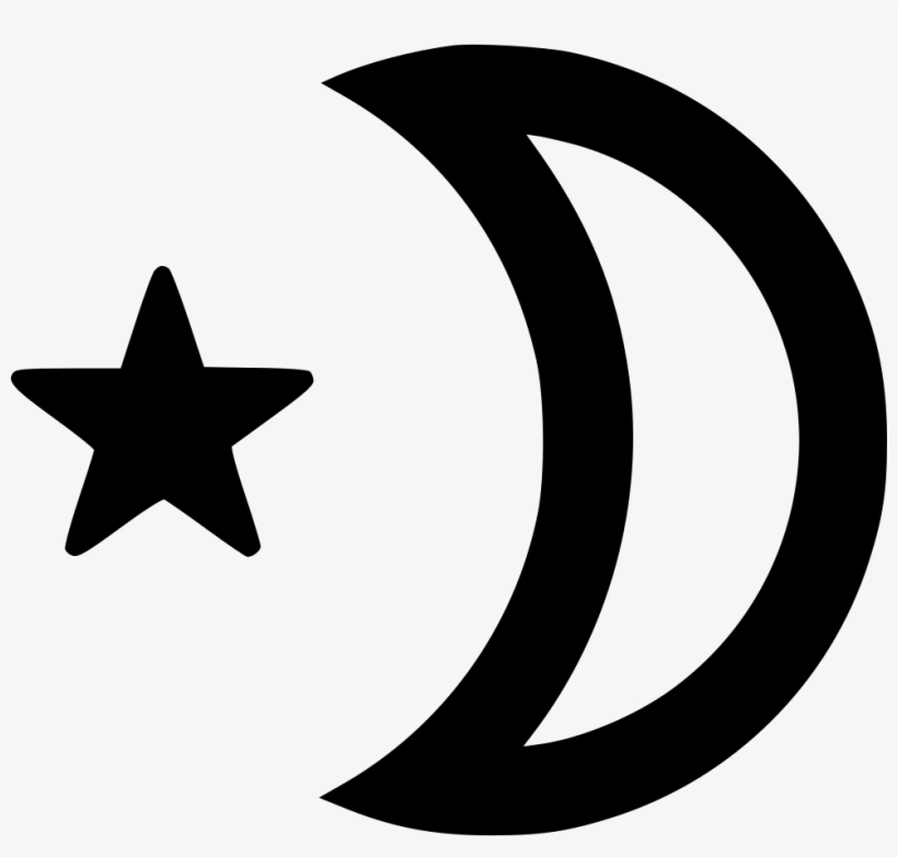 Night Clear Moon Star Outline Comments - Star In Ascii Code - Free ...