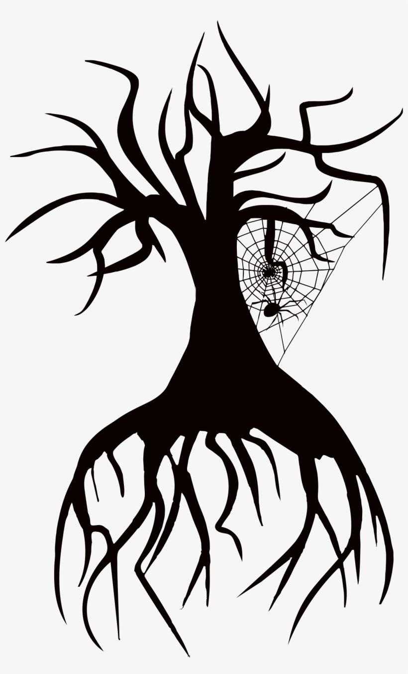 Big Image - Black Tree With Roots Png - Free Transparent PNG Download ...