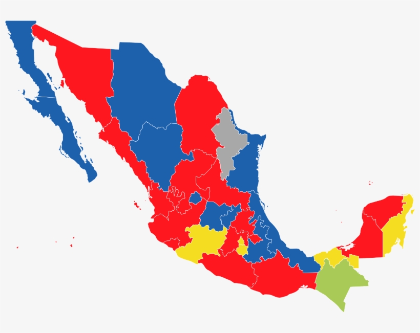 Pan - Mapa Mexico Partidos Politicos - Free Transparent PNG Download ...