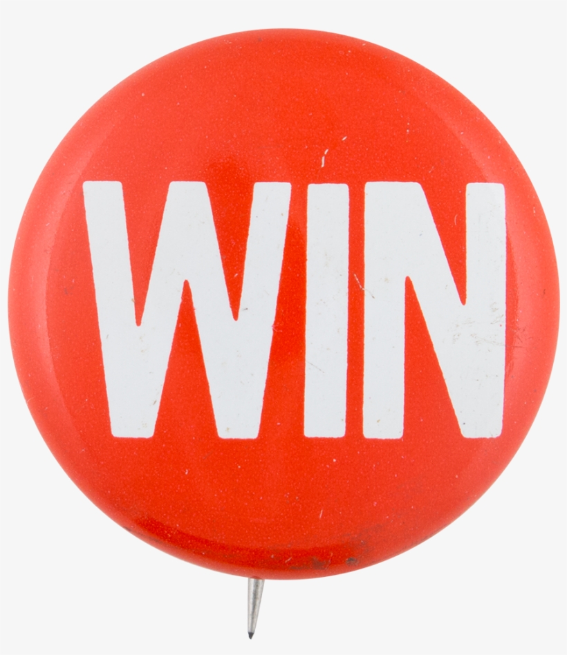Red And White Win Political Button Museum - Balloon - Free Transparent ...
