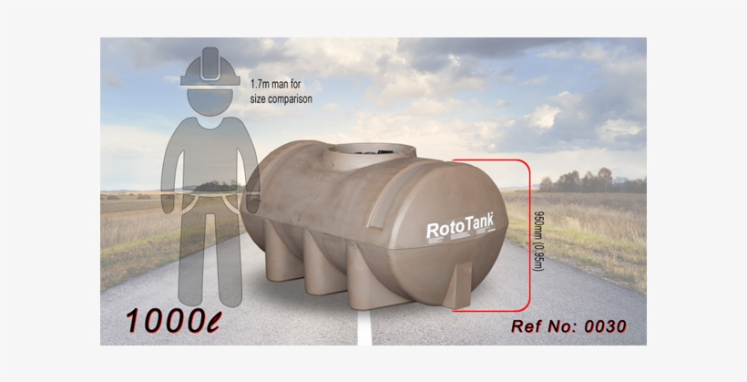 Rototank Horizontal Transport Tank 1000l Png - Nel Horizontal Water ...