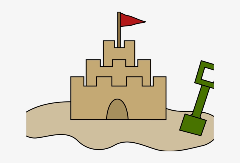 Pixel Clipart Sandcastle - Sand Castle Transparent Background - Free ...