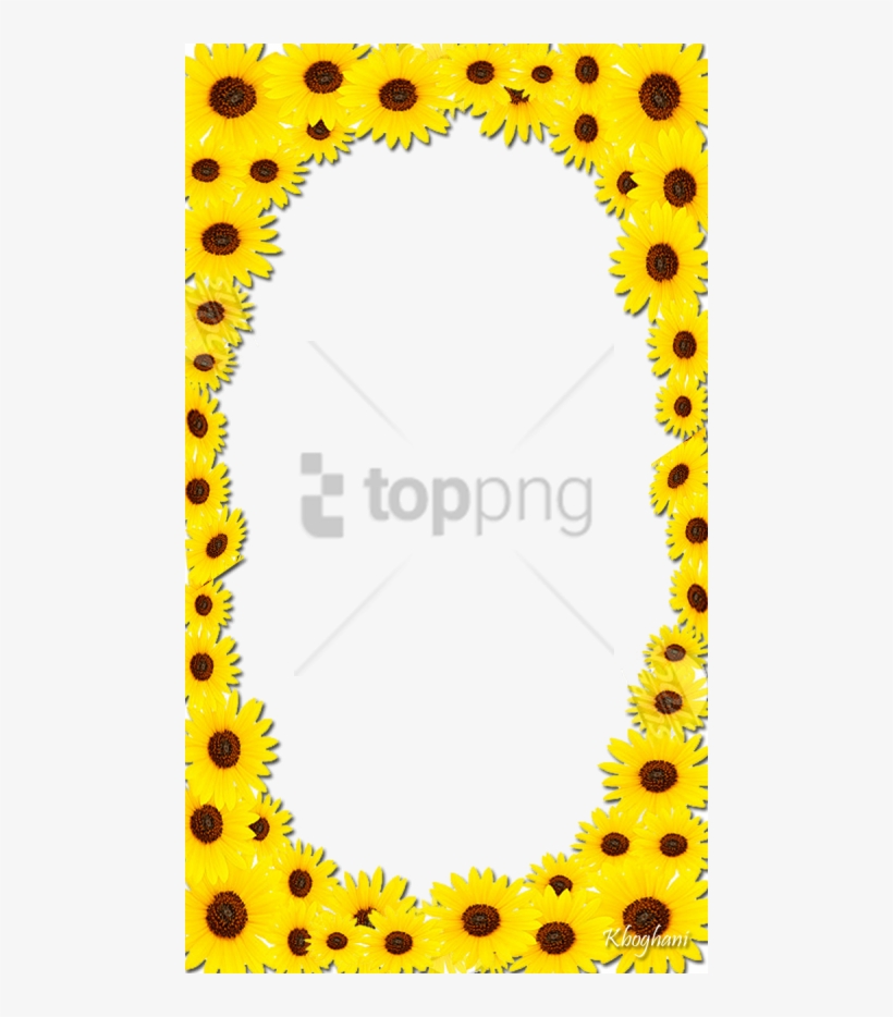Free Png Sunflower Frame Png Png Image With Transparent - Sunflower ...