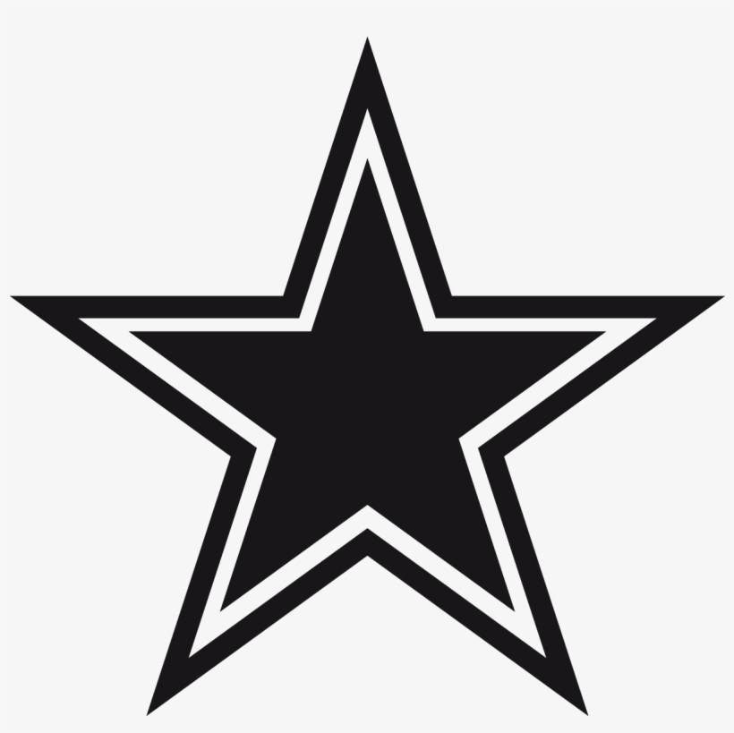 Vinilos Decorativos Estrellas Dallas Cowboys Star Black And White