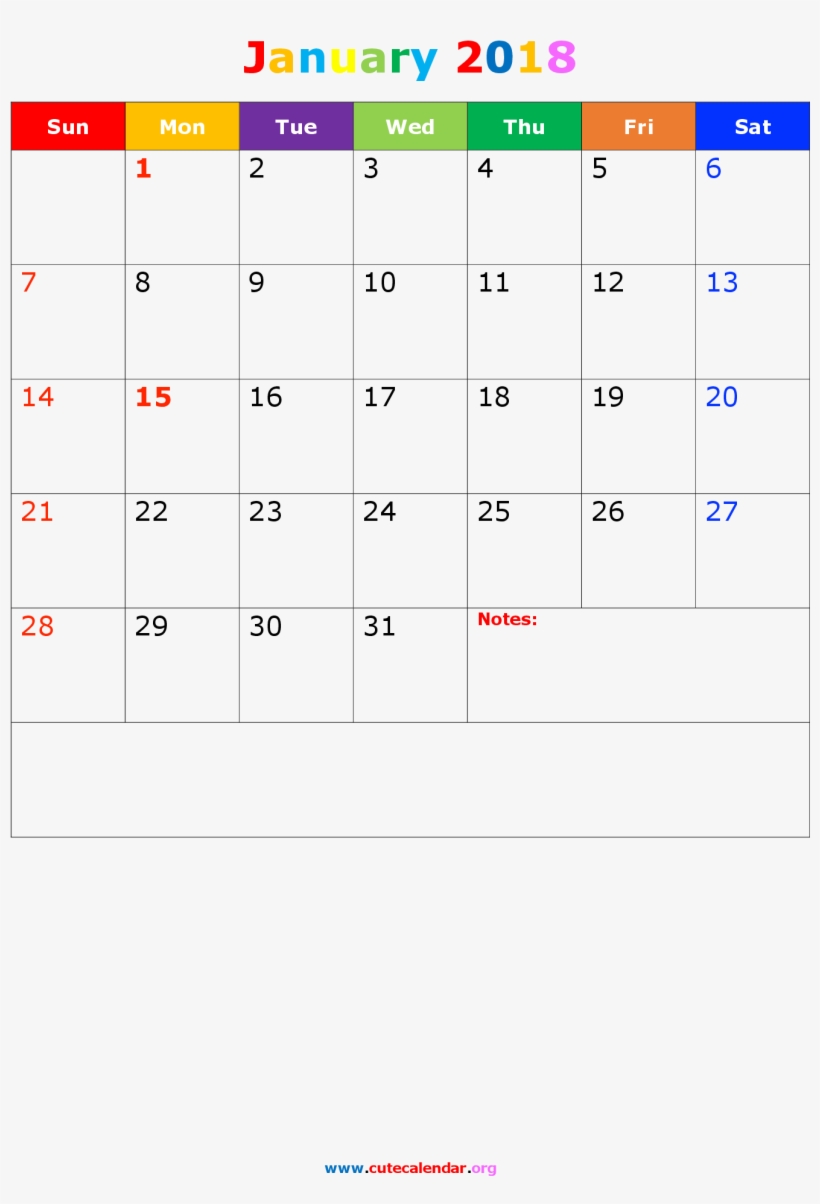 Cute January Calendar Notes Portrait Kalender Pinterest - Kalender Note ...