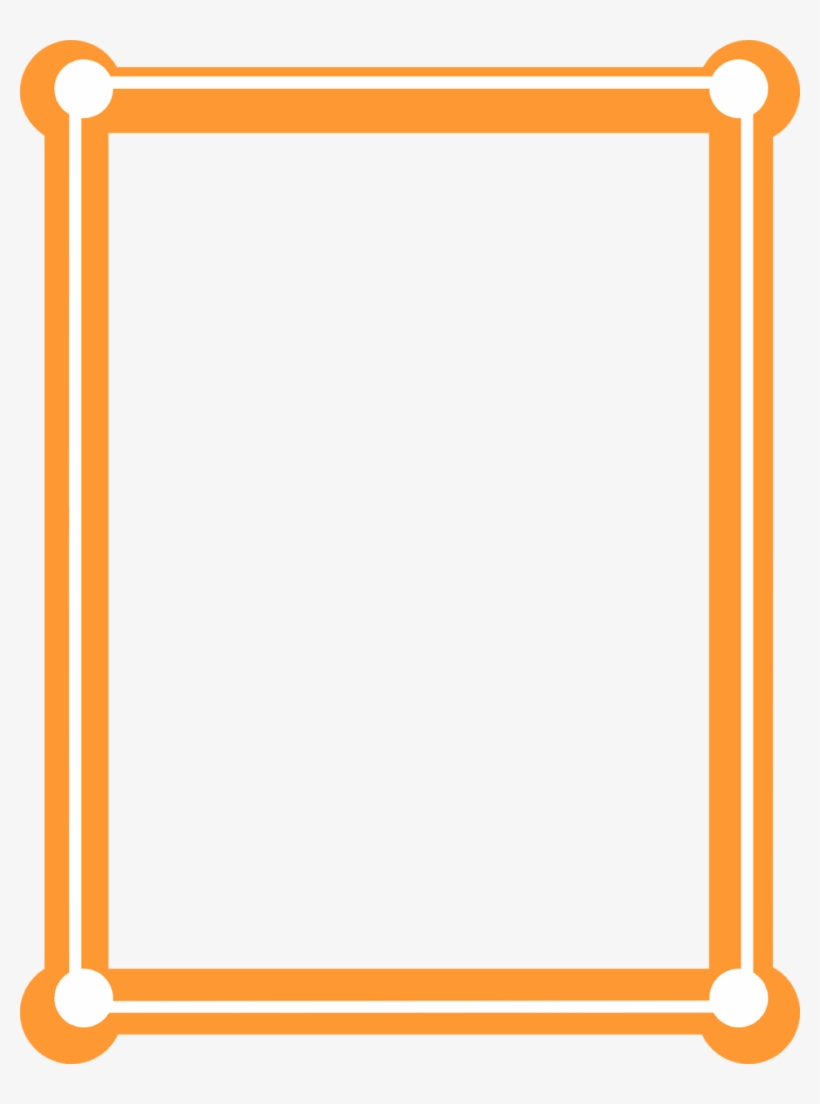 Orange Border Frame Png Picture - Orange Borders And Frames - Free ...