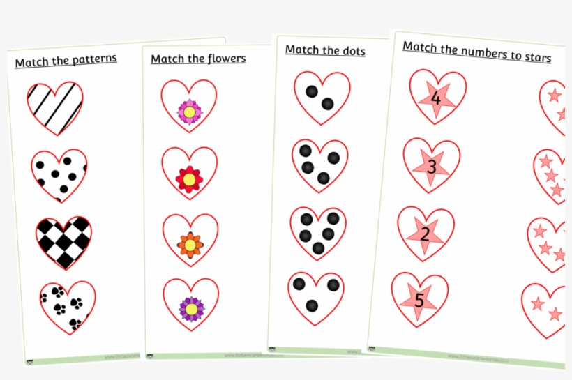 Match The Heart Sheets - Heart - Free Transparent PNG Download - PNGkey