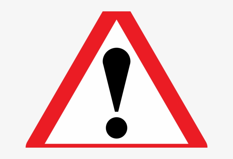 Warning Clipart Caveat - Red Triangle Warning Sign - Free Transparent ...