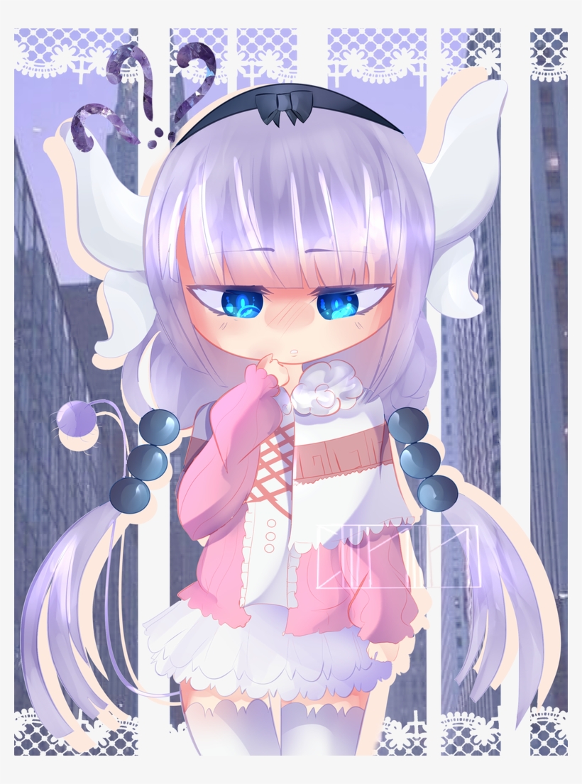 Kanna Kobayashi Dragon Chibi Anime - Cartoon - Free Transparent PNG ...