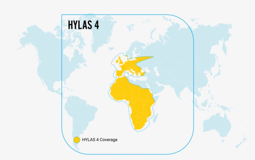 Hylas 4 Was Launched By An Ariane 5 Rocket On 5 April - World Map ...