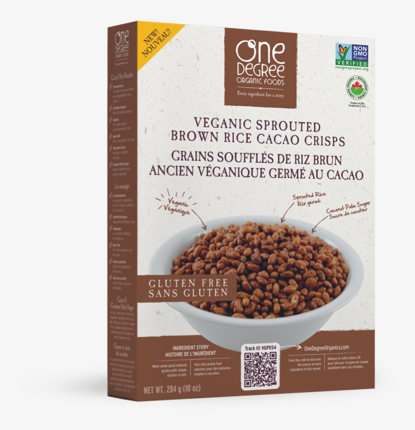 Sprouted Brown Rice Cacao Crisps - Cereal - Free Transparent PNG ...