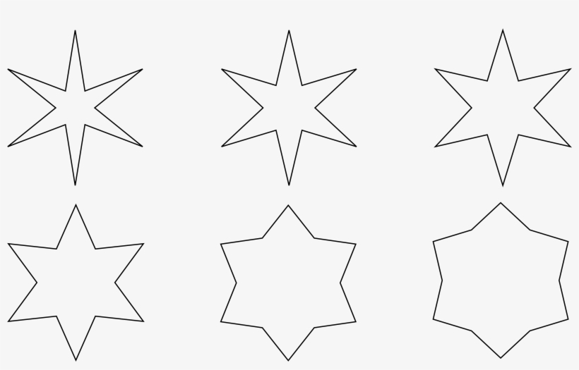52 270k Stars 5pts - Line Art - Free Transparent PNG Download - PNGkey