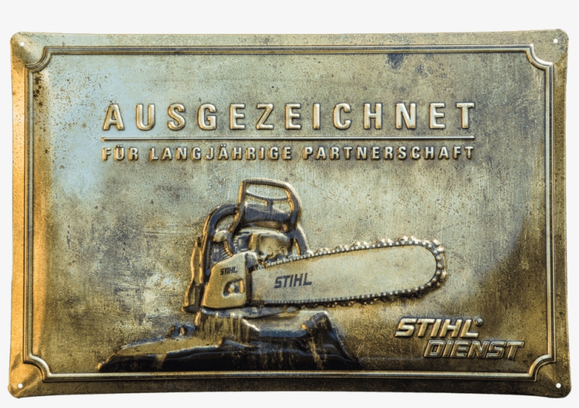 Embossed Stihl Metal Sign - Metal Plate Background Texture - Free ...
