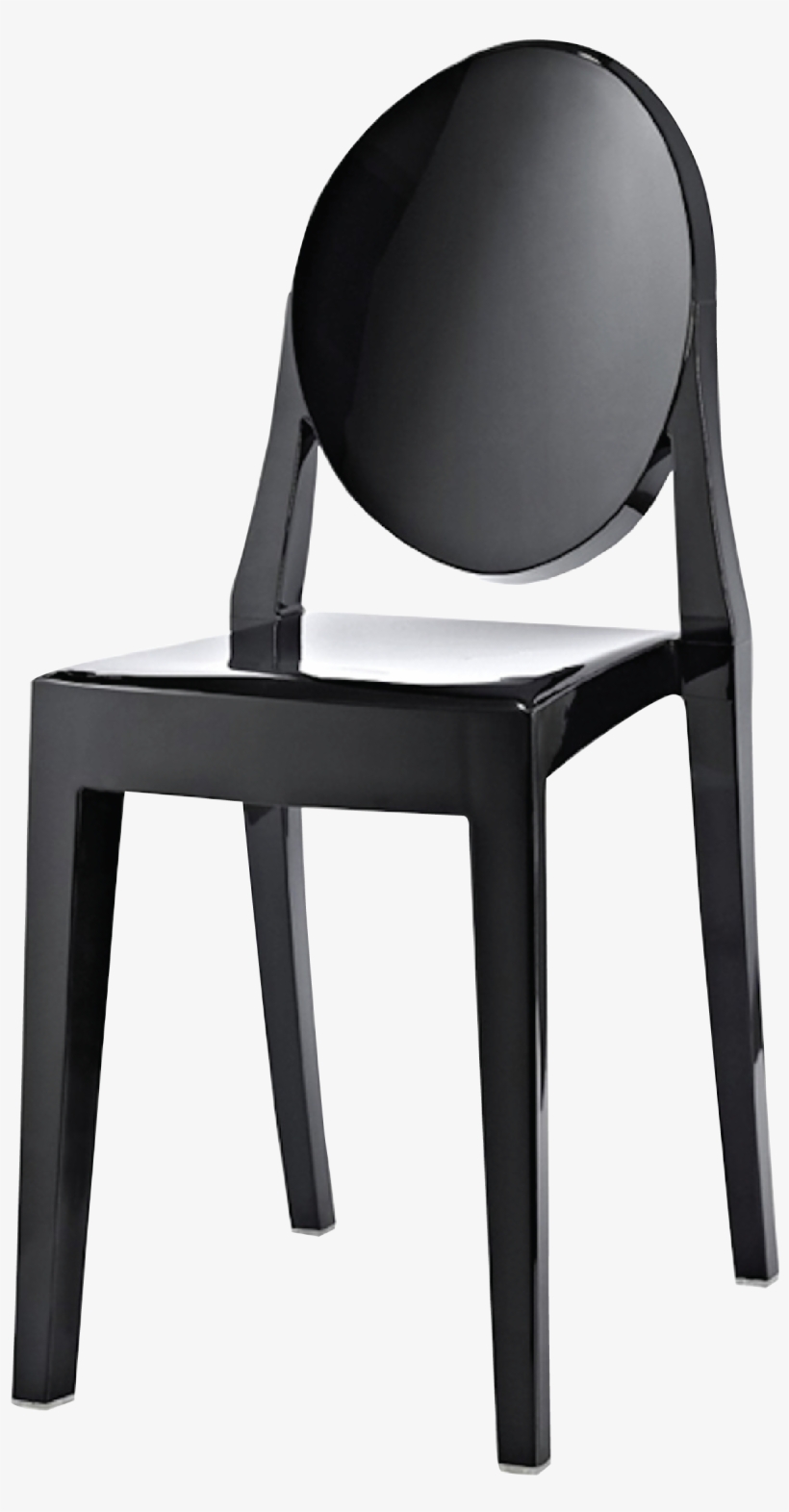 Black Ghost Chair Armless - Chair - Free Transparent PNG Download - PNGkey