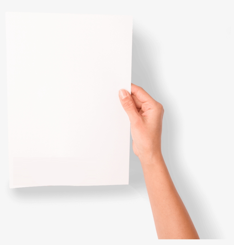 T - Hand & Paper Png - Free Transparent PNG Download - PNGkey