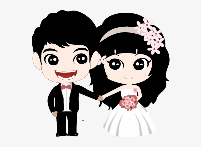 720 X 673 4 - Groom And Bride Chibi - Free Transparent PNG Download ...