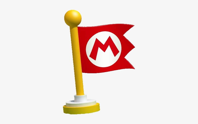 Checkpoint Flag - Mario Flag - Free Transparent PNG Download - PNGkey