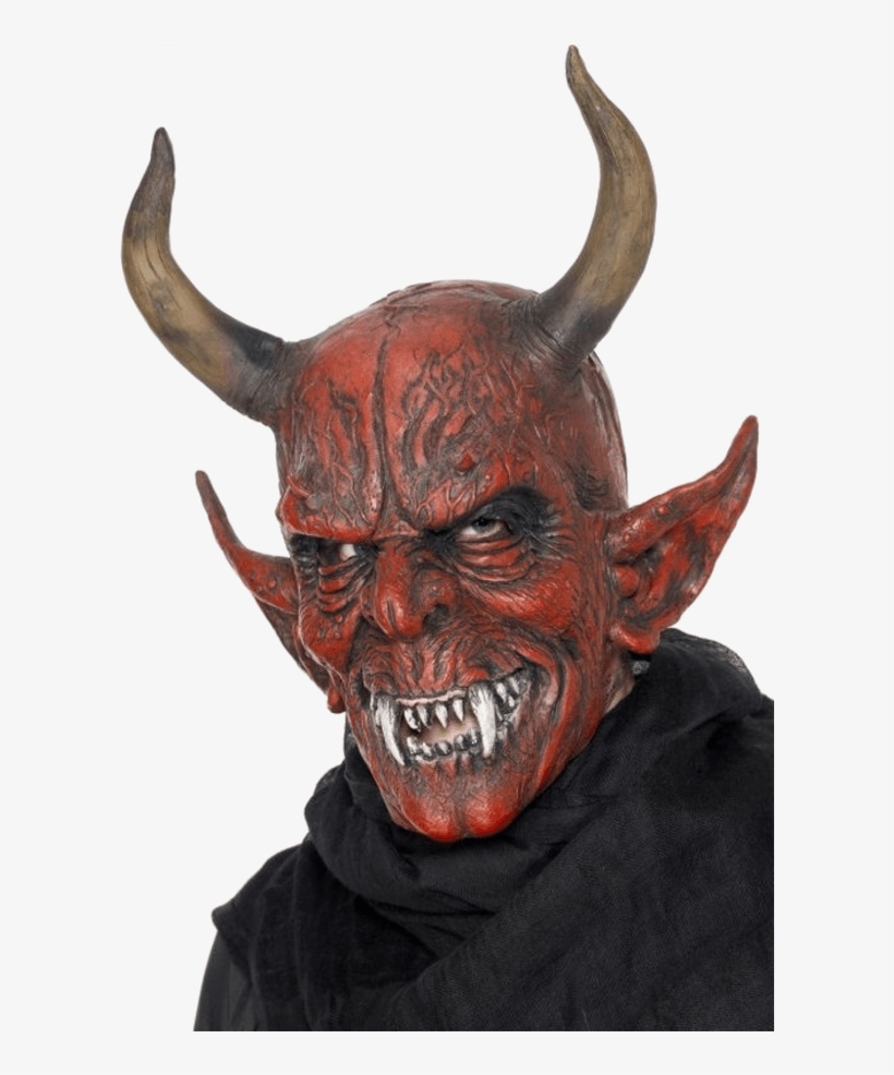 Adult Full Head Demon Devil Mask With Horns " Name="og - Halloween ...