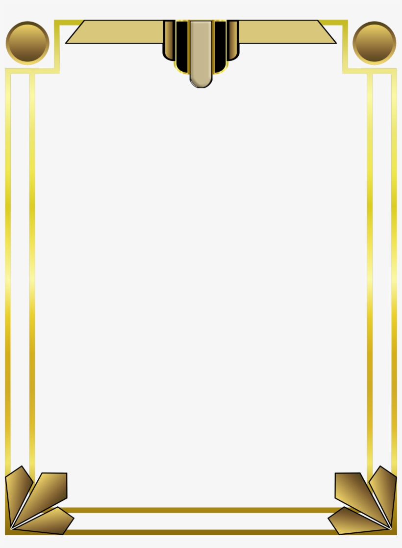 Picture Royalty Free Stock Border Big Image Png - 1920's Border - Free ...