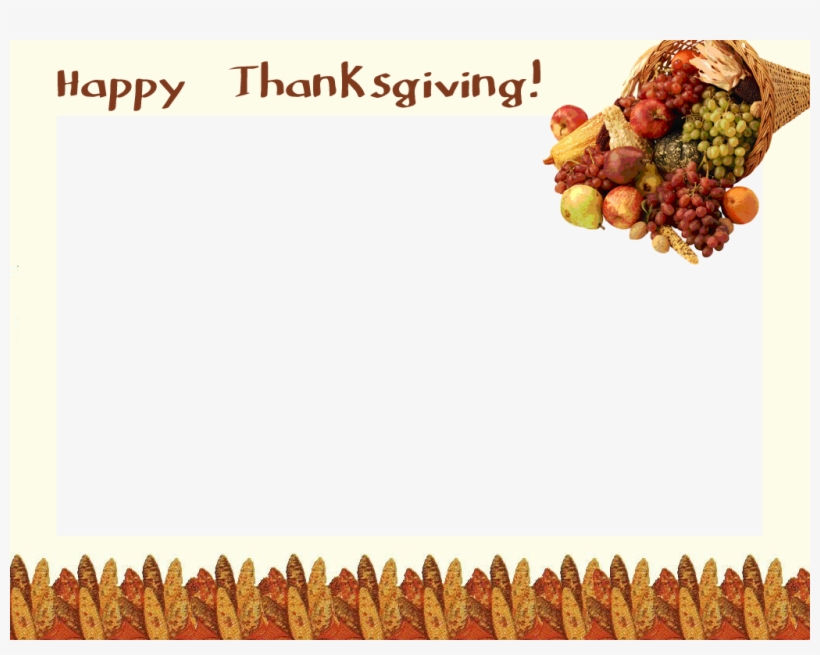 Thanksgiving Border Png - Thanksgiving Day Frame Png - Free Transparent ...