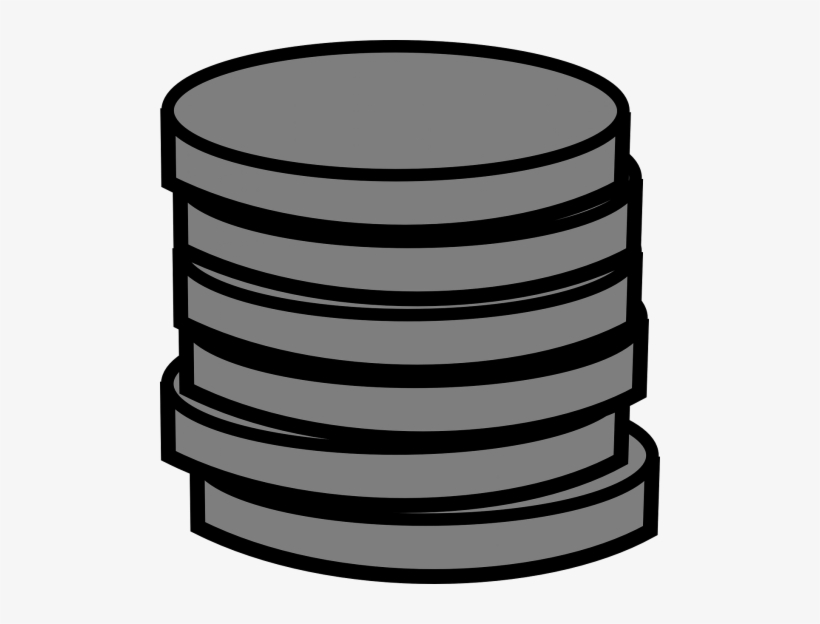 Vector Graphics - Silver Coins Clipart - Free Transparent PNG Download ...