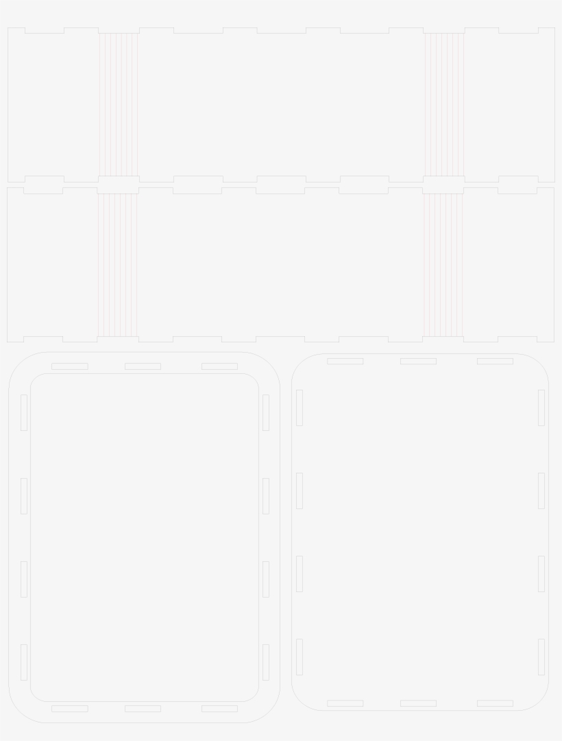 Here Is A Pattern For A 20x30cm Box With Roughly 5cm - Line Art - Free ...