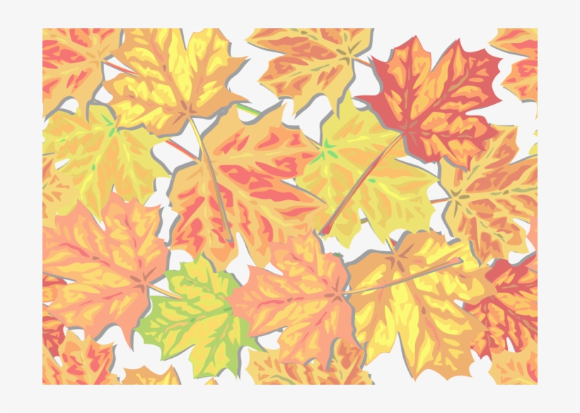 Fall And Autumn Clipart Seasonal - Cartoon Fall Leaves Background ...
