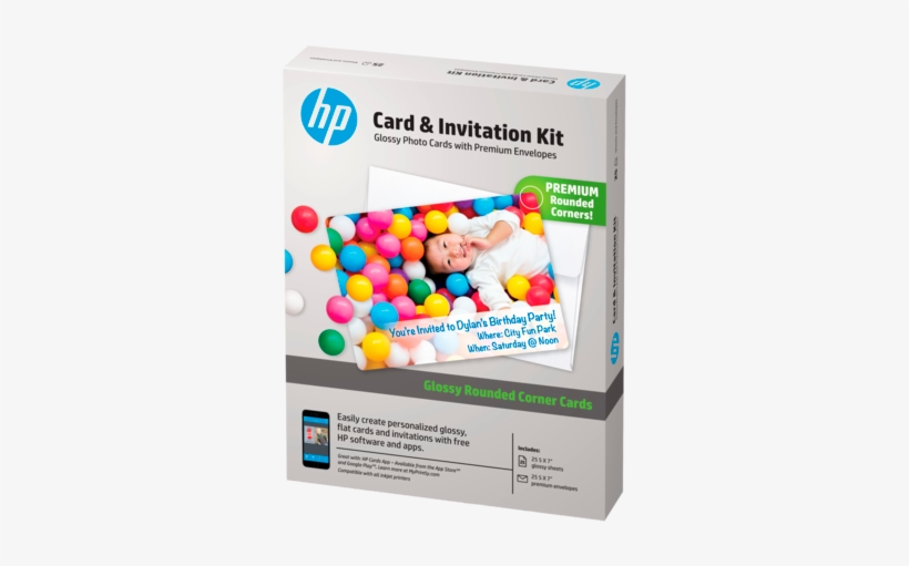 Left - Hp Card & Invitation Kit - Free Transparent PNG Download - PNGkey