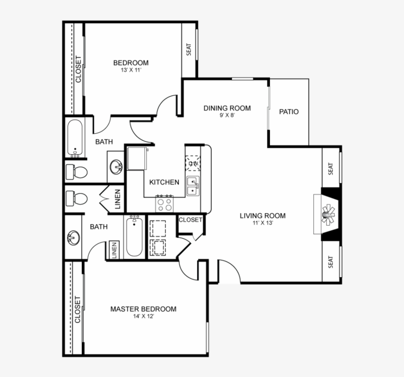 2d Diagram - Floor Plan - Free Transparent PNG Download - PNGkey