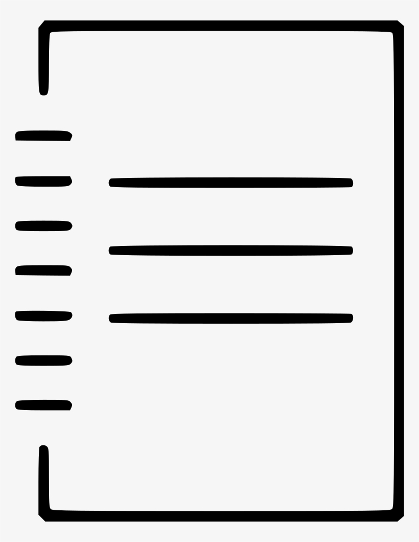 Notepad Icon Png - Black-and-white - Free Transparent PNG Download - PNGkey