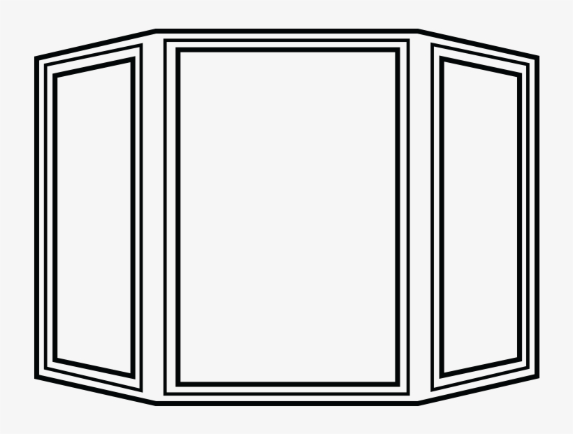 Bay Window - Line Art - Free Transparent PNG Download - PNGkey