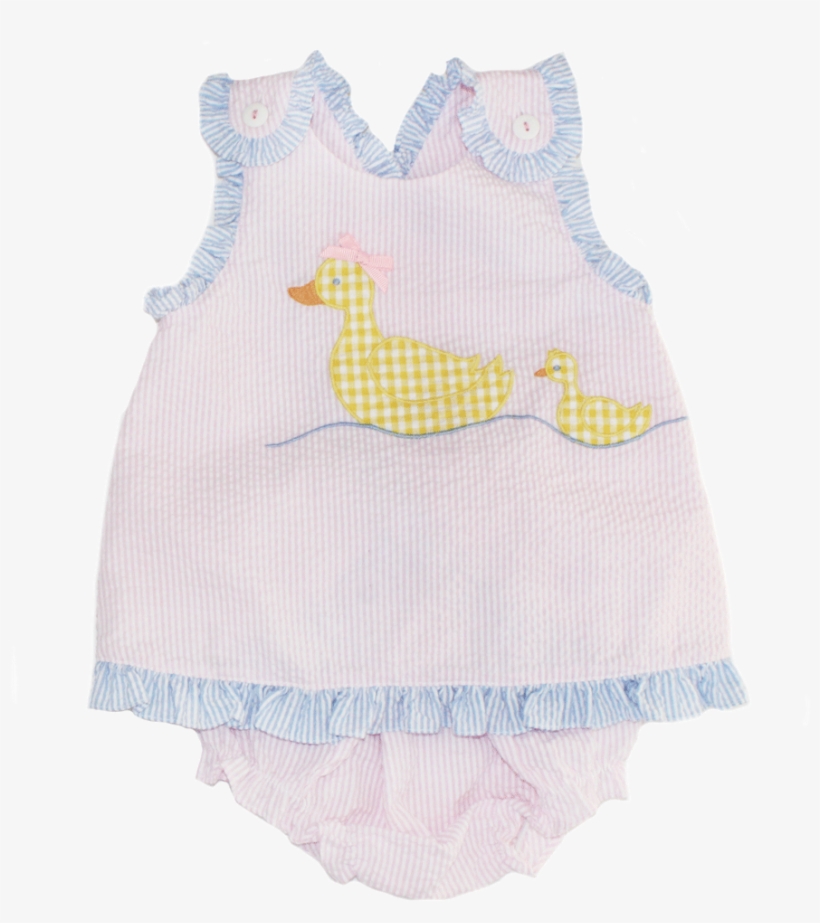 Popover Top & Bloomer With Duck Appliqué - Duck - Free Transparent PNG ...