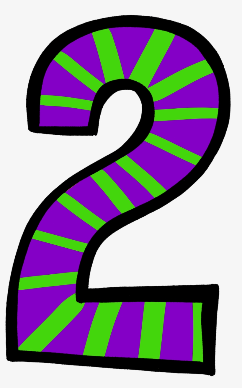 Mickey Mouse Number 2 Clipart