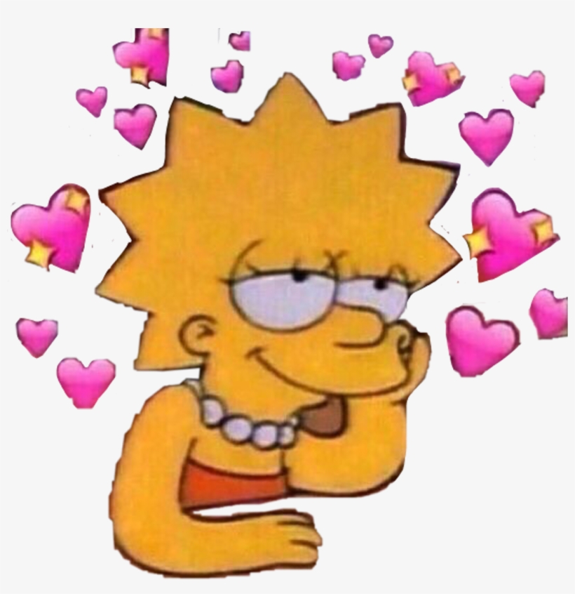 #lisasimpson #thesimpsons #inlove #cute #freetoedit - Lisa Simpson With ...