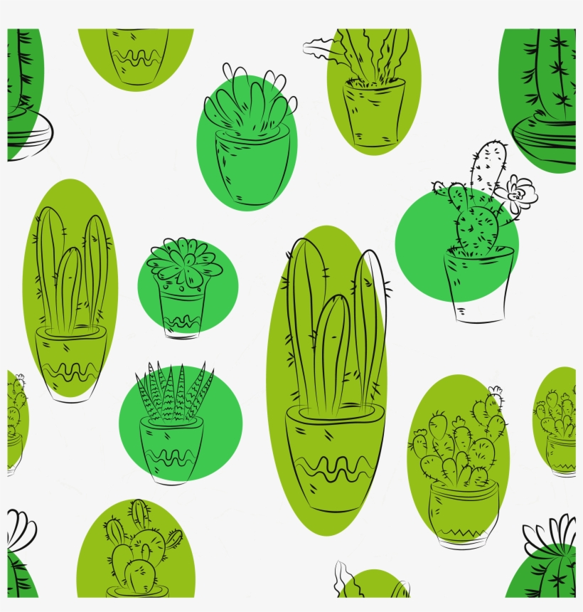 Cactus Vector Shape - Illustration - Free Transparent PNG Download - PNGkey