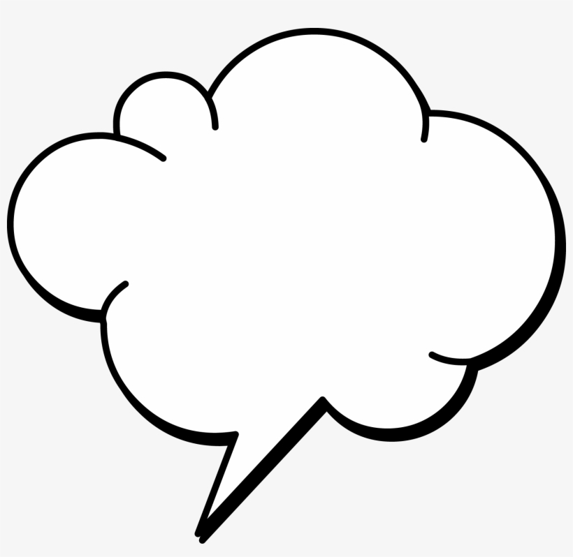 Dialog Box Dialogue - Thought Bubble With Black Background - Free ...