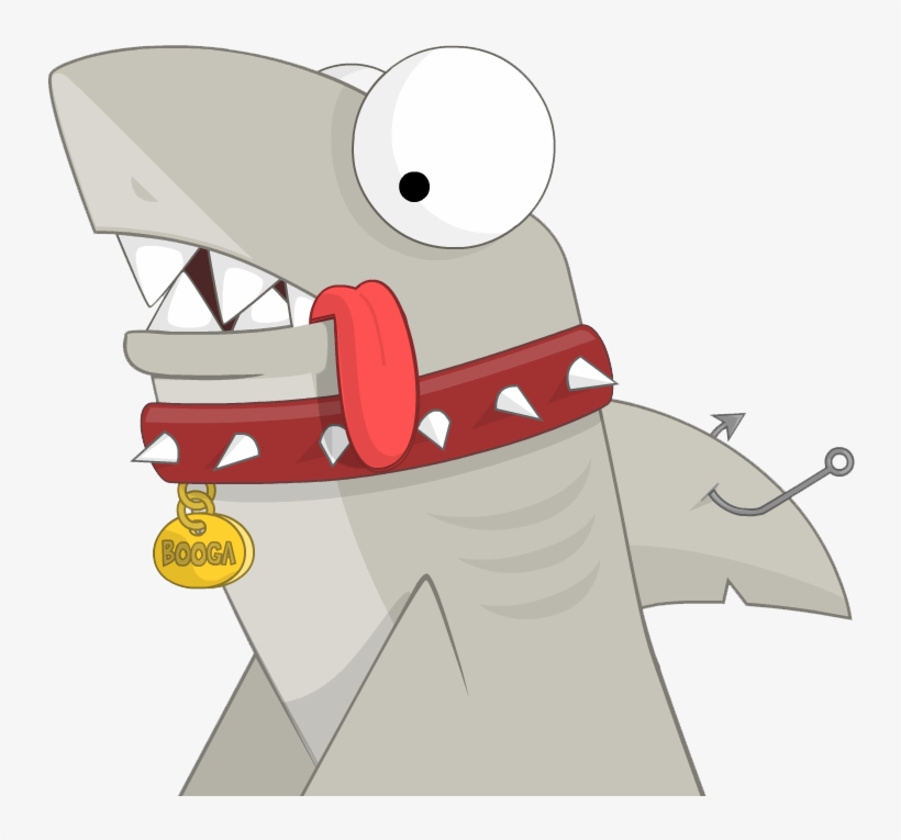 Great Booga Shark - Cartoon - Free Transparent PNG Download - PNGkey