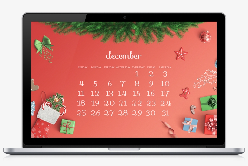 December 2016 Calendar - Led-backlit Lcd Display - Free Transparent PNG ...