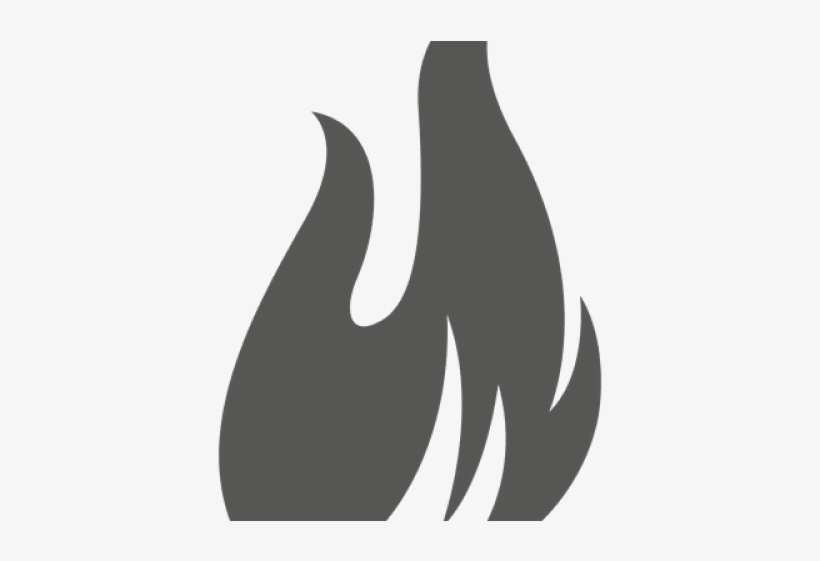 Fire Flames Clipart Silhouette - Crescent - Free Transparent PNG ...