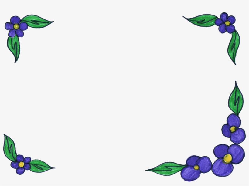 Png File Size - Transparent Flower Simple Frame - Free Transparent PNG ...