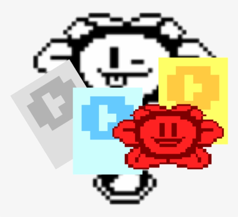 Flowey With More Expressions - Flowey Pixel Art Minecraft - Free ...