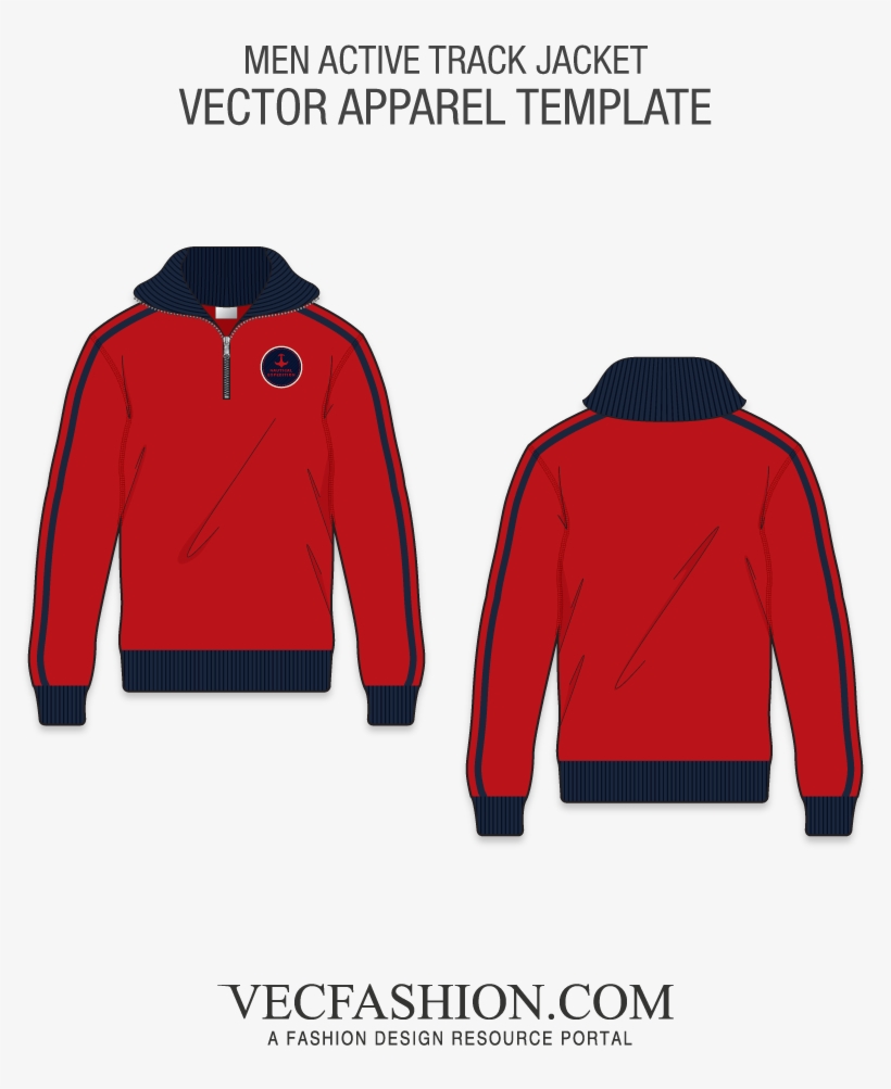 Graphic Freeuse Download Active Template Vecfashion - Track Jacket ...